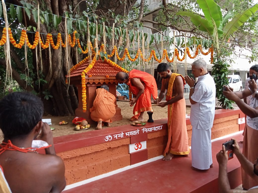 Inauguration of Sacred Ashvatha (Pipal) Tree – NIthyananda Kanhangad Ashram
